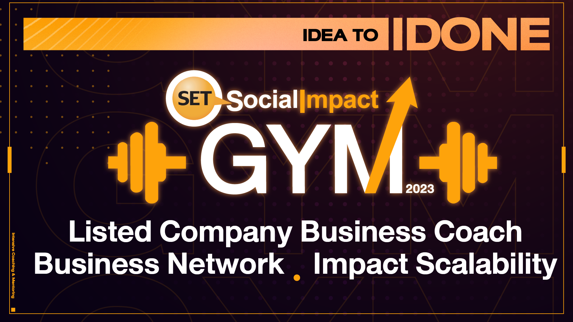 SET Social Impact GYM 2023 #7th Intensive Coaching and Mentoring ภายใต้ ...